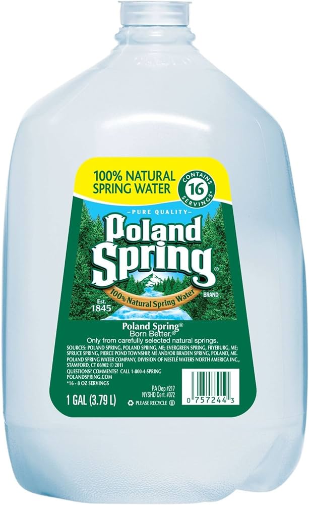 6 x 1 gallon poland spring water case – My Store
