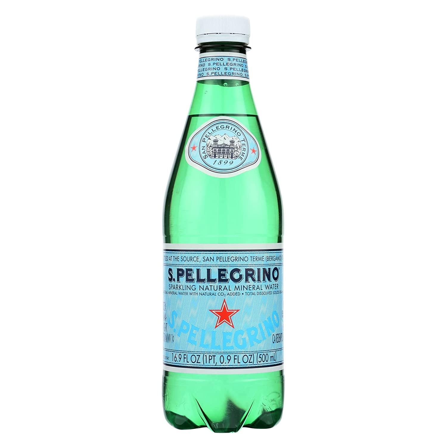 S.Pellegrino Sparkling Natural Mineral Water, 16.9 fl oz. Plastic Bott ...
